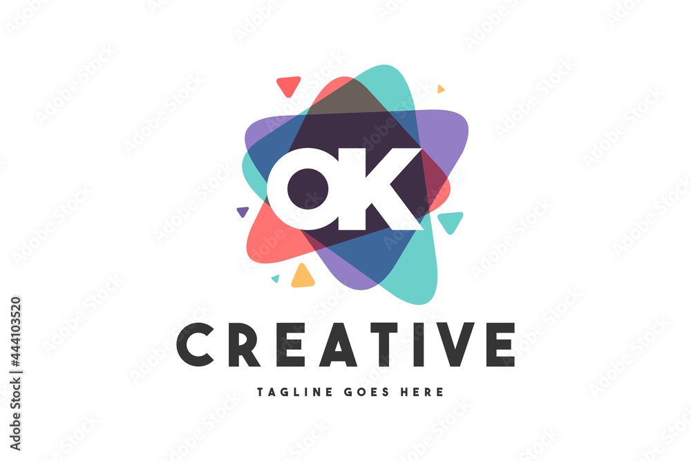 OK Logo. Usable for Business Logo. Flat Vector Logo Design Template ...