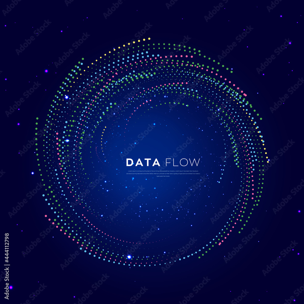 Abstract vector explosion colorful lines equalizer isolated circular ...