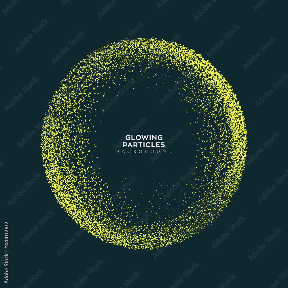 Abstract particles 3d background element, hi-tech and big data ...