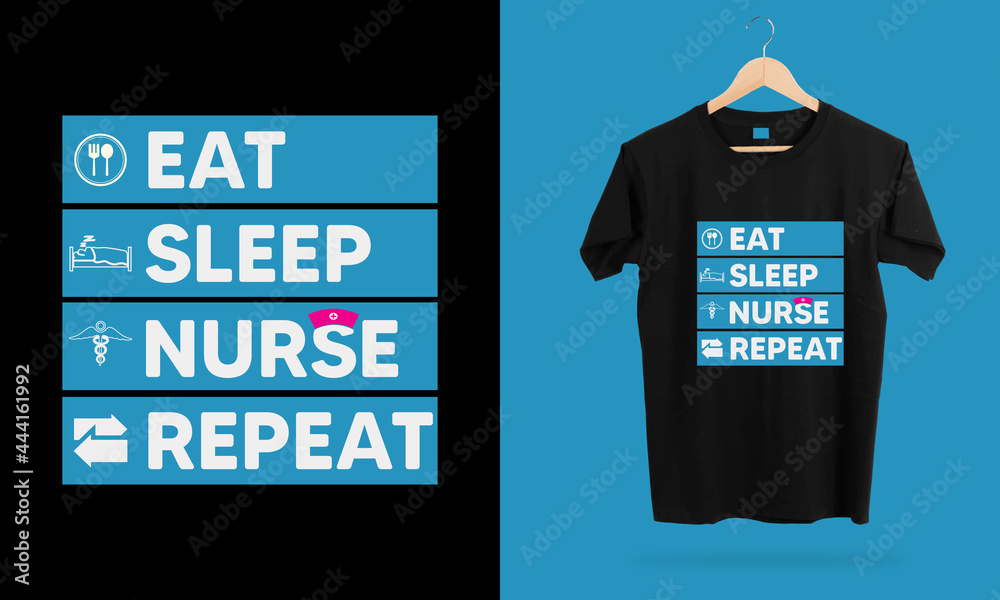 Eat sleep nurse repeat svg, nurse svg, nurse gift svg, nursing svg ...