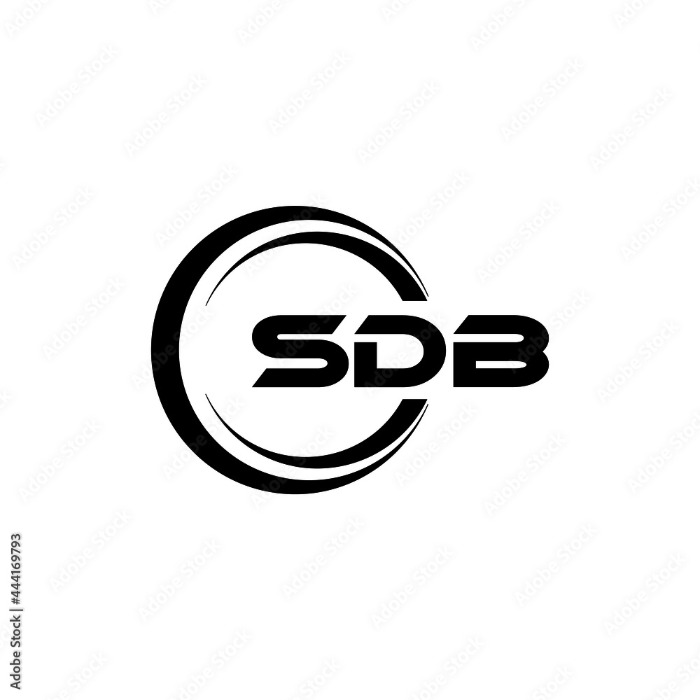 SD letter logo design with white background in illustrator, vector logo ...