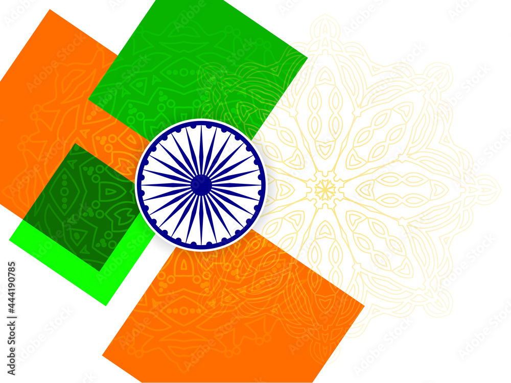 Abstract tricolor indian flag background illustration Stock Vector ...