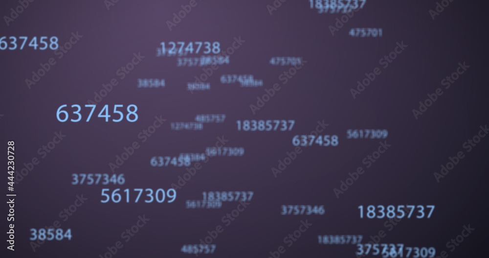 Multiple outlined numbers rising growing changing image. Stock ...