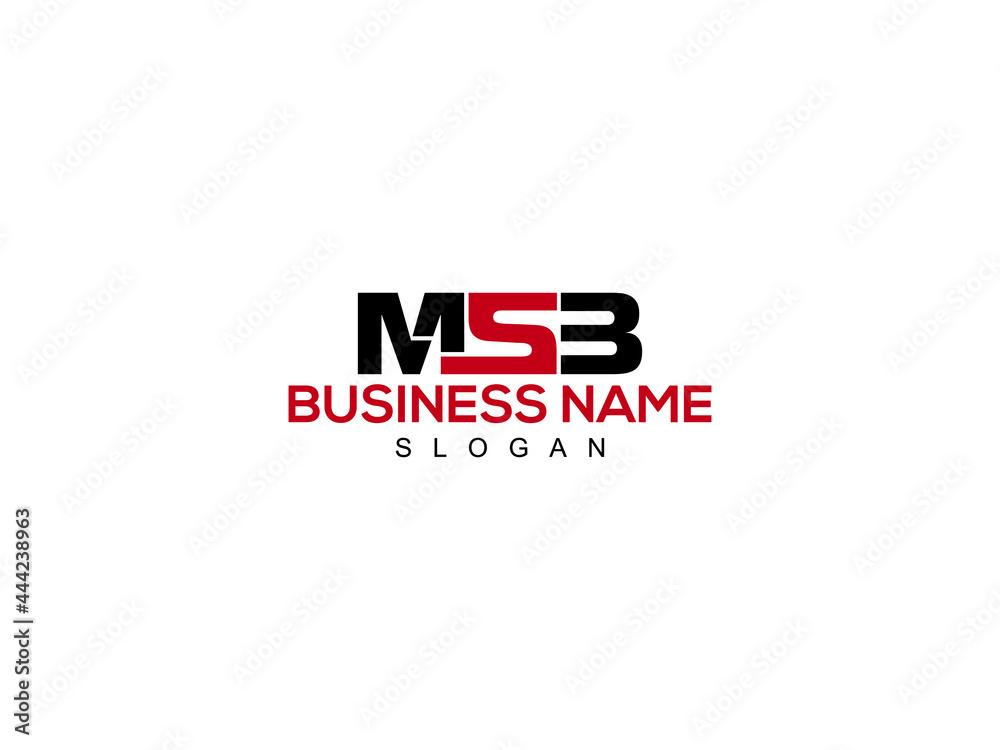 Letter MSB Logo Icon Vector Image Design For Company or Business Stock ...