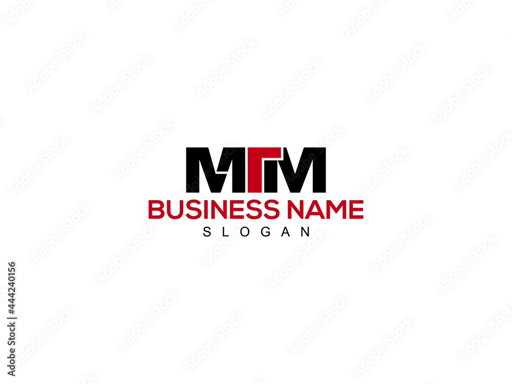 Letter MTM Logo Icon Vector Image Design For Company or Business Stock ...