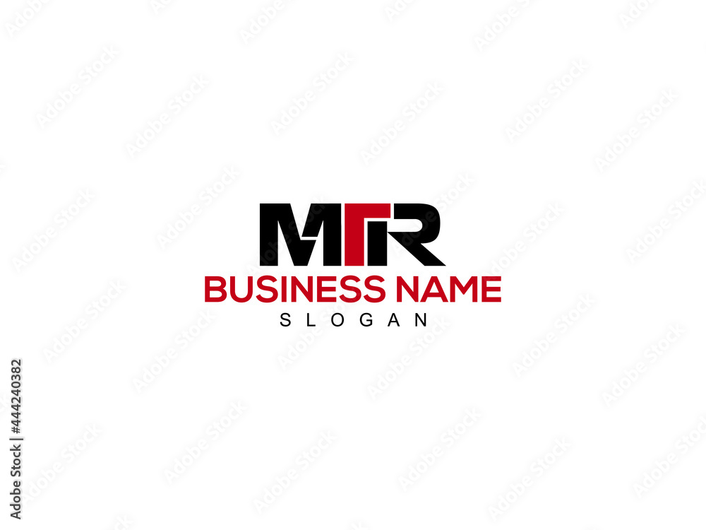 Letter MTR Logo Icon Vector Image Design For Company or Business Stock ...