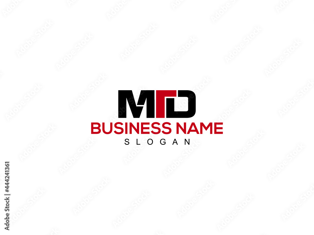 Letter MTD Logo Icon Vector Image Design For Company or Business Stock ...