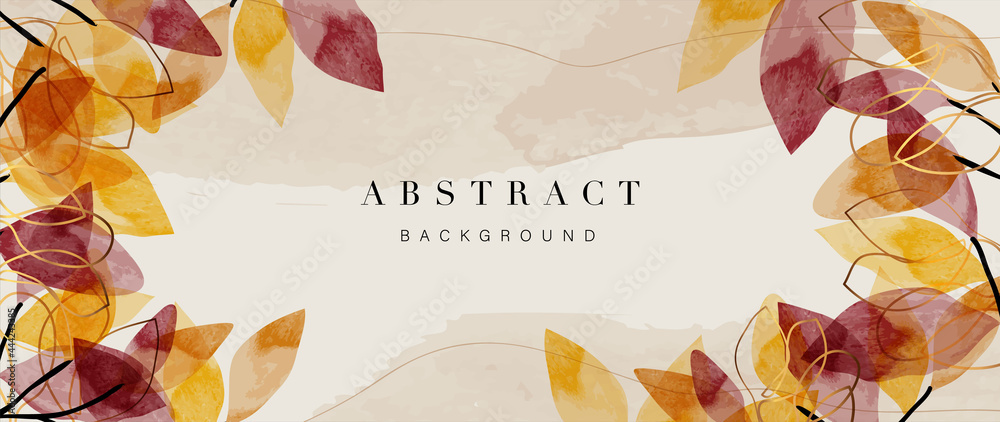 Abstract art background vector. Luxury minimalist wallpaper with ...