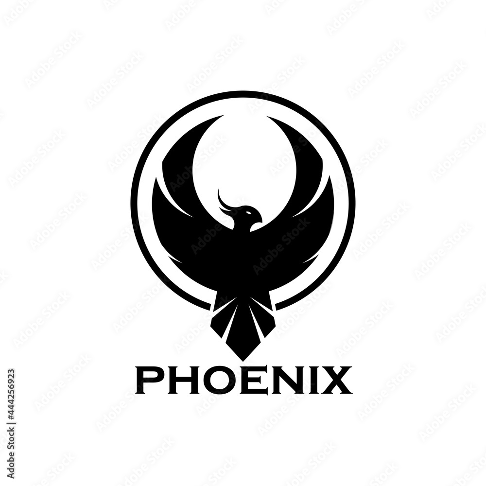 phoenix animal design logo vector Stock Vector | Adobe Stock