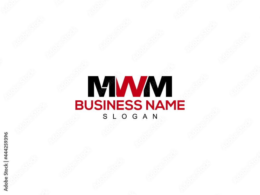 Letter MWM Logo Icon Vector Image Design For Company or Business Stock ...