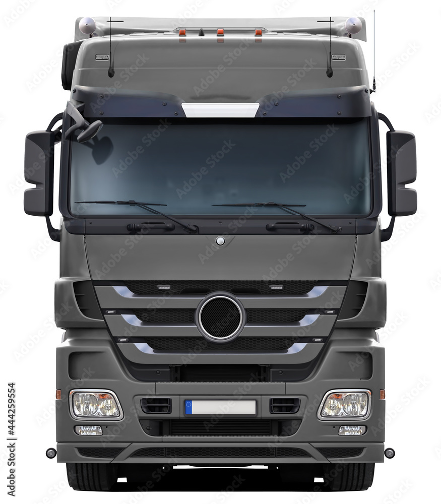 Front View Truck With Stacks