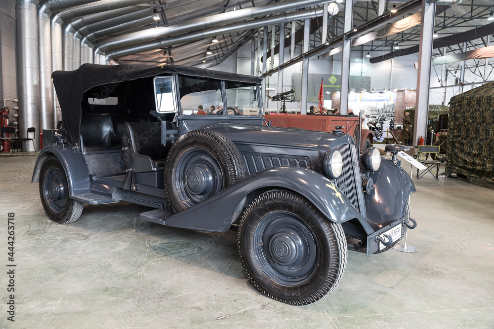 Military-Technical Festival "Victory Motors" in Sokolniki Park. The ...