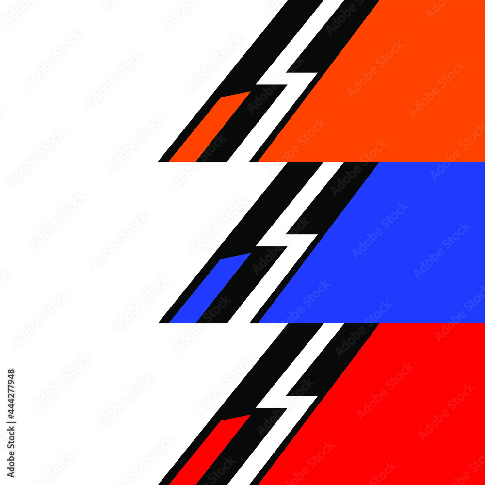 vector racing car decal design with curved lines Stock Vector | Adobe Stock