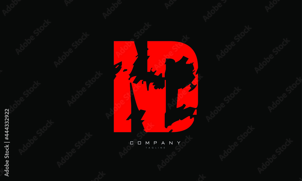 Alphabet letters Initials Monogram logo ND, DN, N and D Stock Vector ...