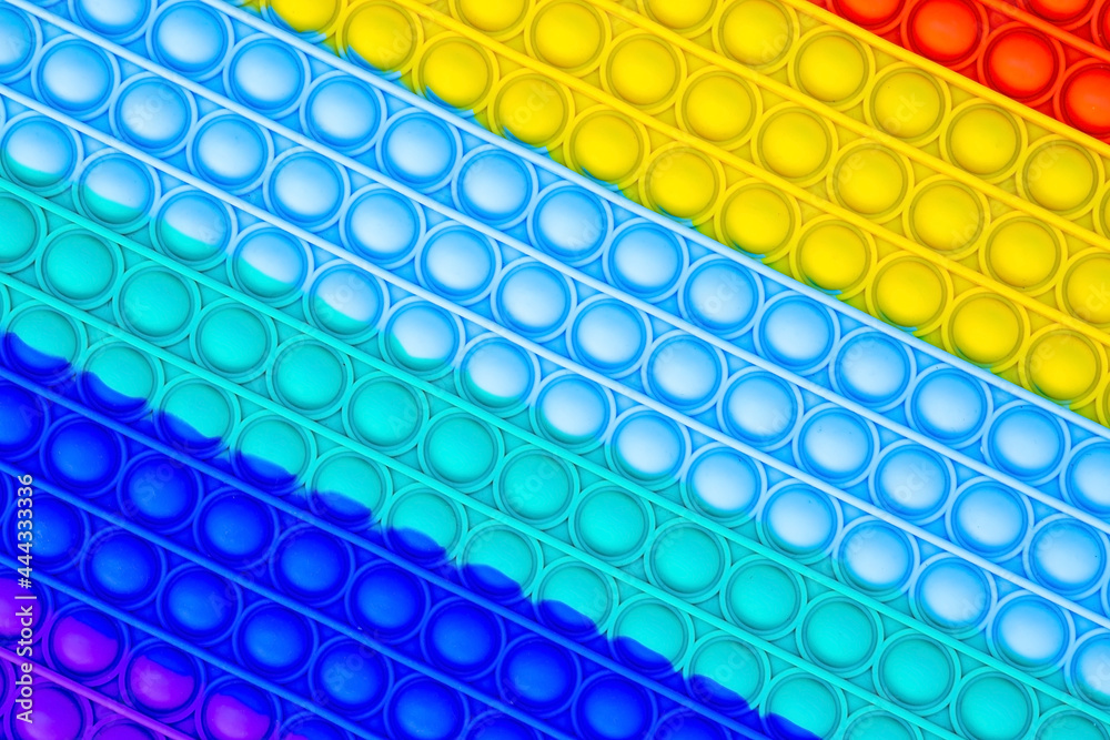 Bright, popular texture. Colorful fashion anti-stress touch toys fidget ...