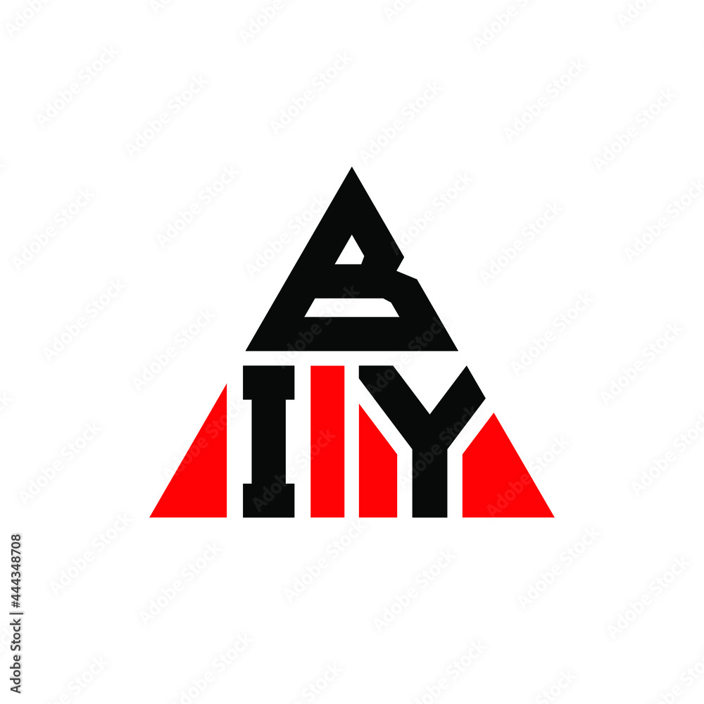 BIY triangle letter logo design with triangle shape. BIY triangle logo ...