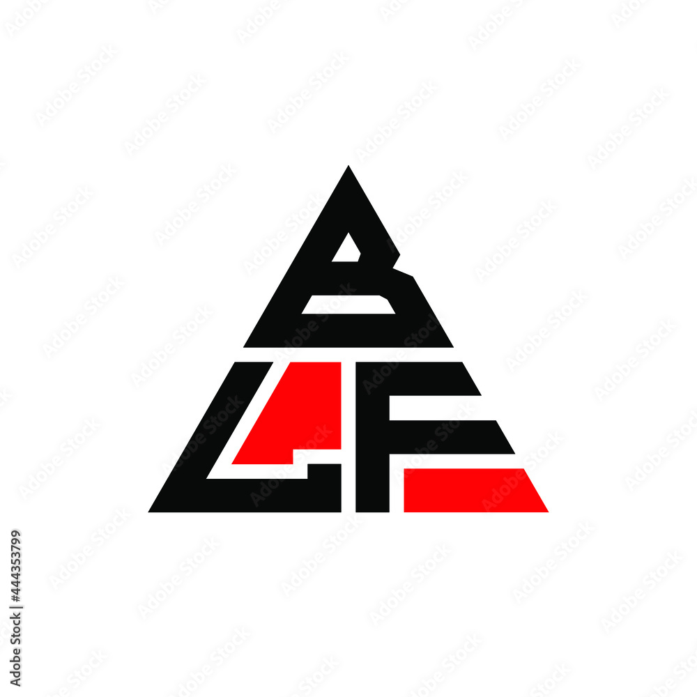BLF triangle letter logo design with triangle shape. BLF triangle logo ...