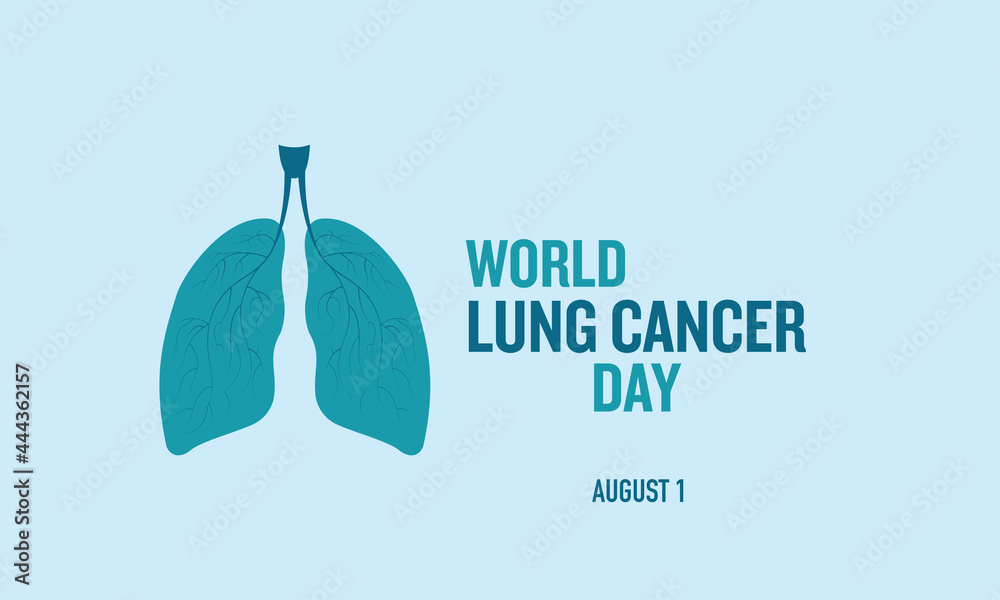 World lung cancer day observed on august. Banner, poster, card ...