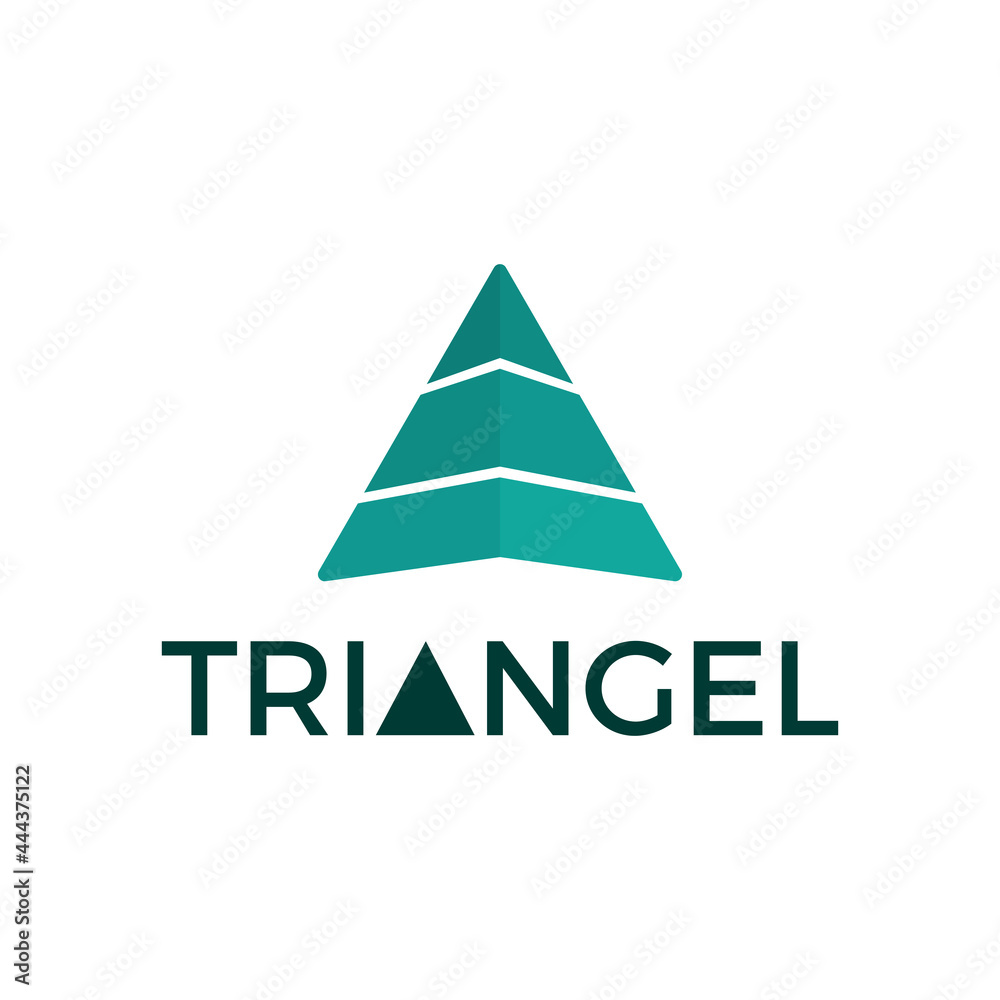 Pyramid logo illustration design template, pyramid icon symbol isolated ...