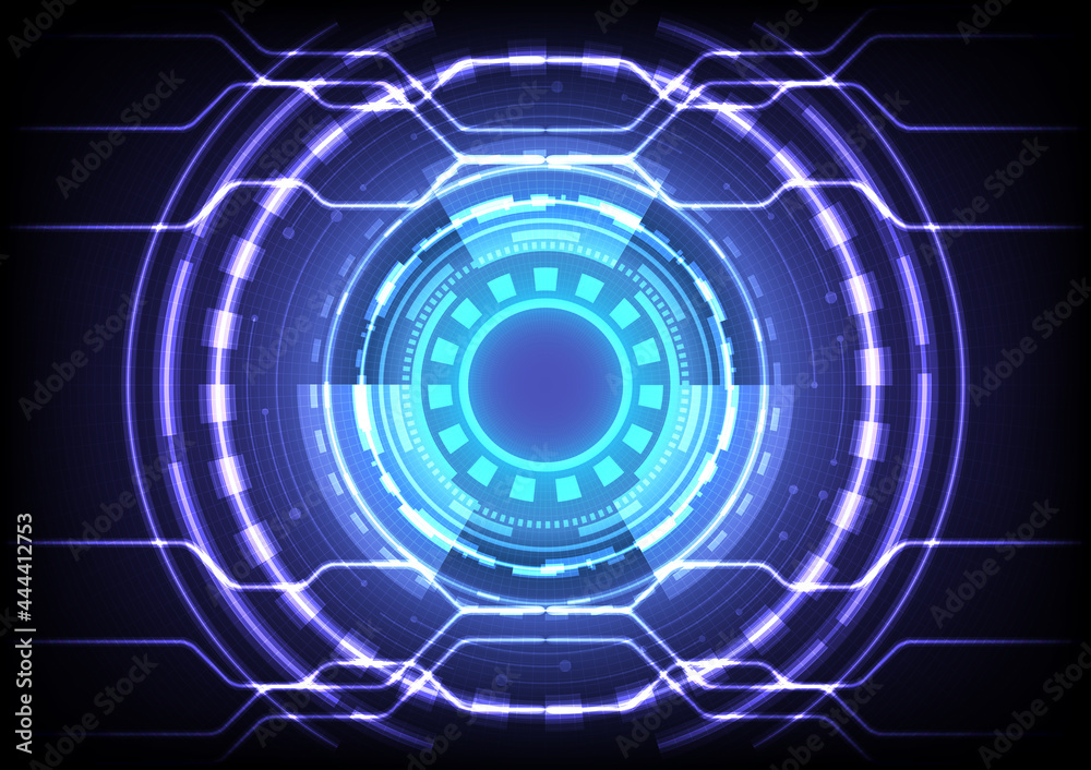 Element of computer data. Abstract hologram hi-tech background. Virtual ...