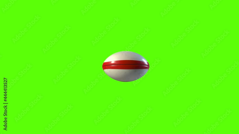 Side on view of a 3D ruby ball with red lines flying from right to left ...