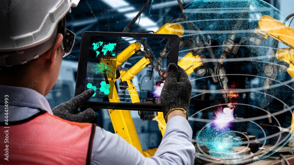 Smart industry robot arms modernization for innovative factory ...