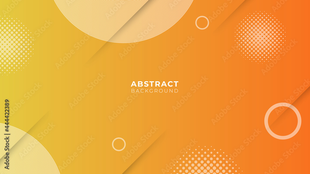 Dynamic textured background design in 3D style with orange yellow color ...