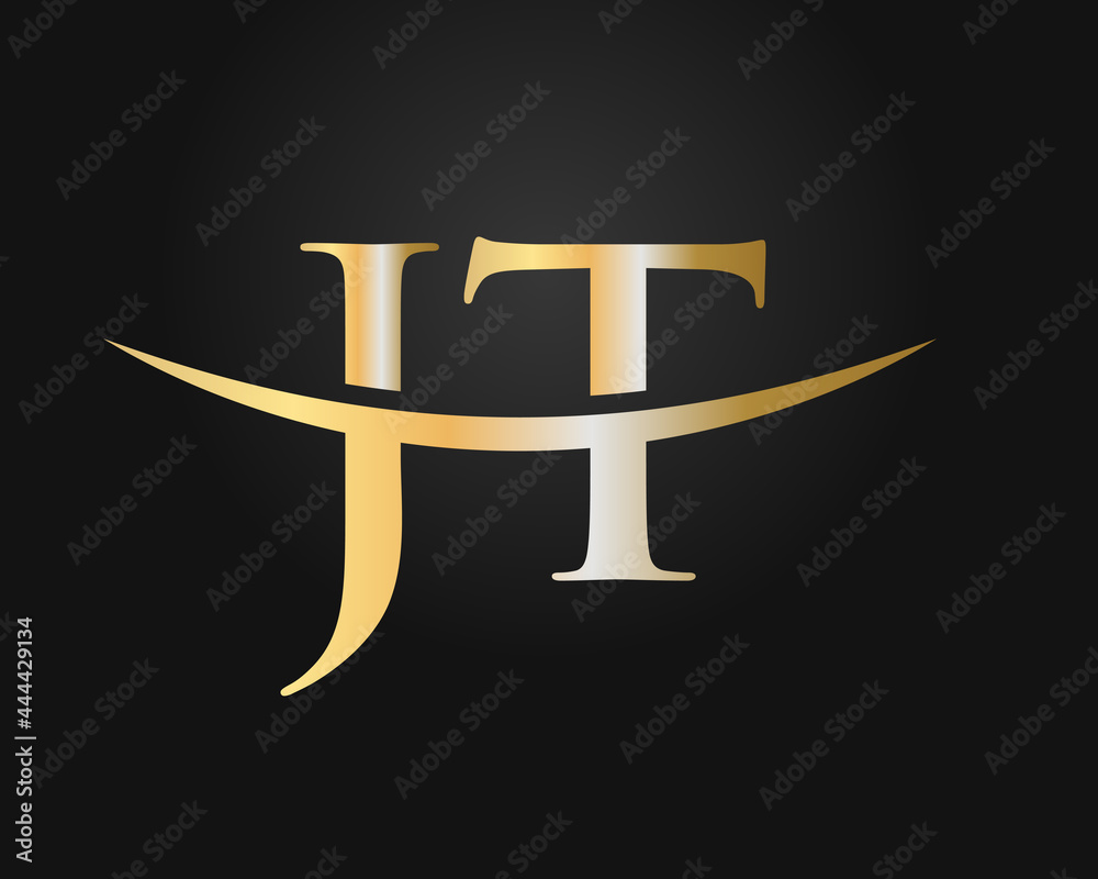Modern JT Logo Design for business and company identity. Creative JT ...