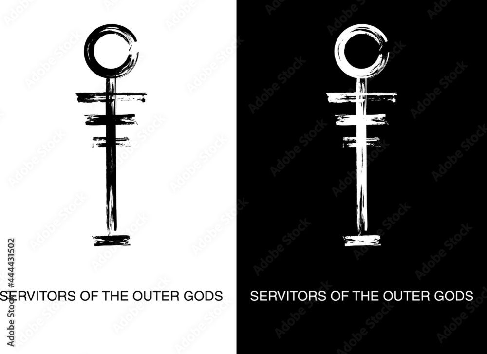 Poster of Servitors of the Outer Gods. Amorphous beings vaguely ...