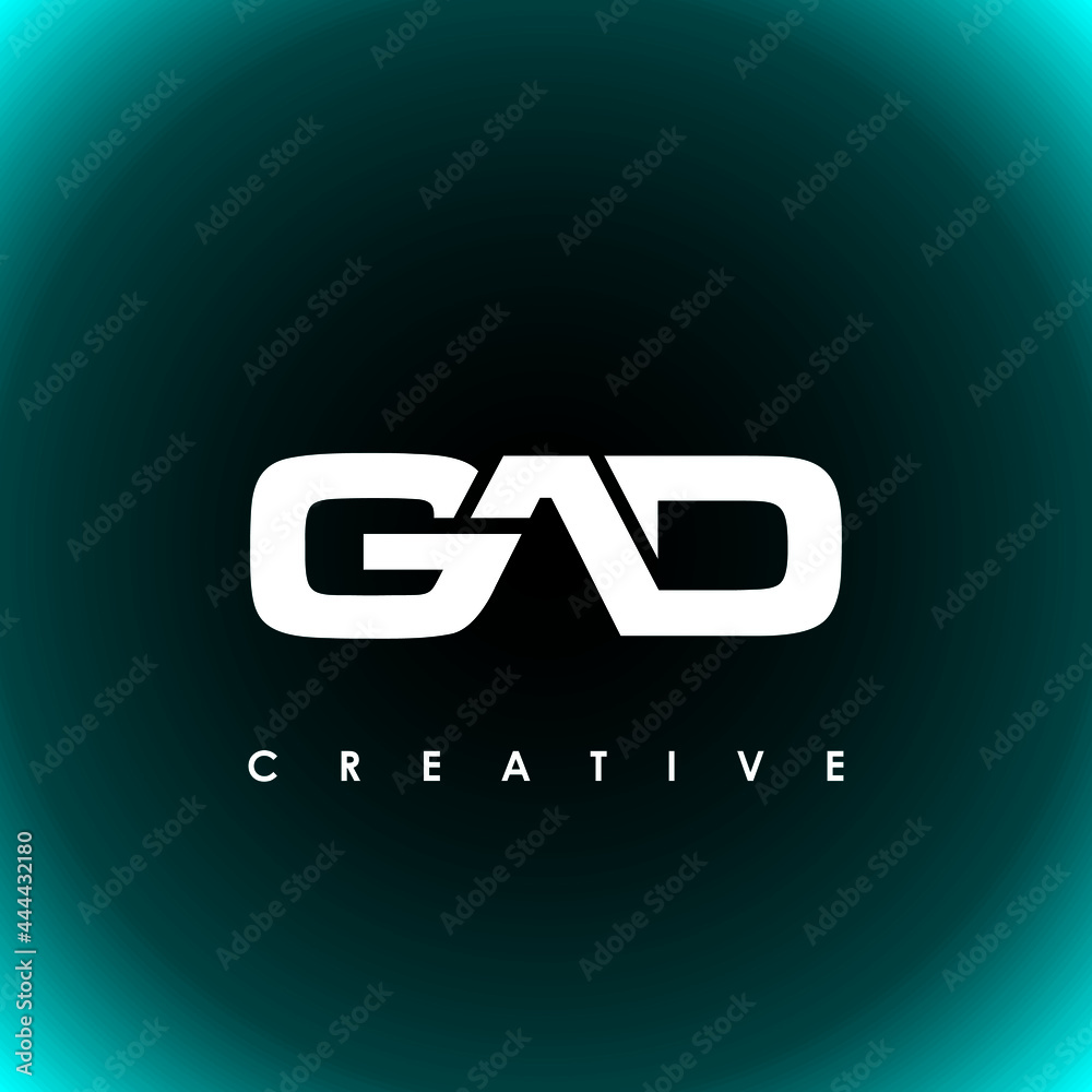 GAD Letter Initial Logo Design Template Vector Illustration Stock ...