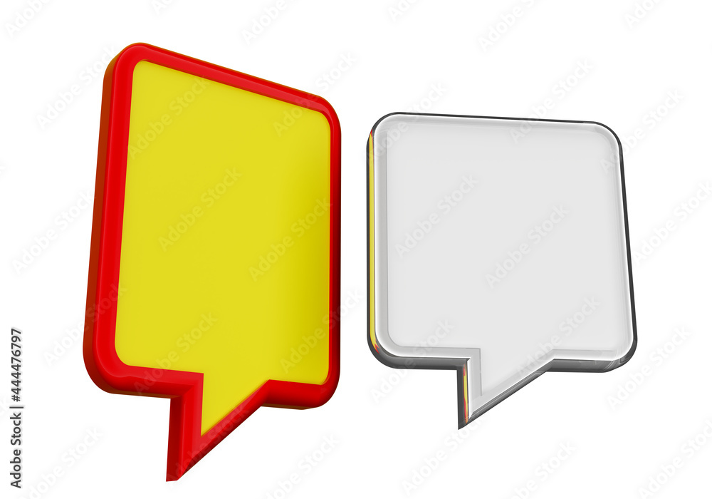 ภาพประกอบสต็อก Dialogue balloons. Two dialogue balloons on a white ...