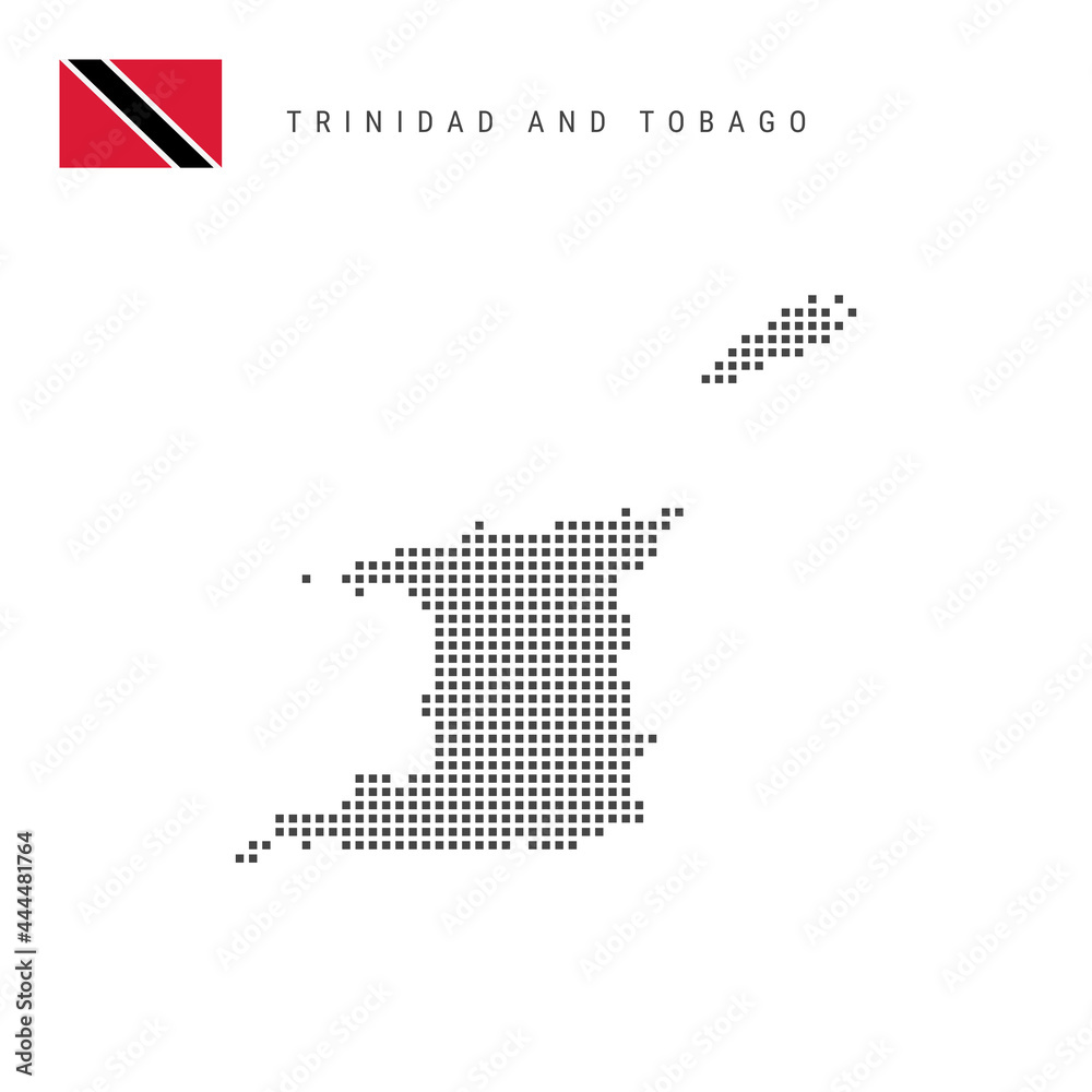 Square dots pattern map of Trinidad and Tobago. Trinidad and Tobago ... Square dots pattern map of Trinidad and Tobago. Trinidad and Tobago ...
