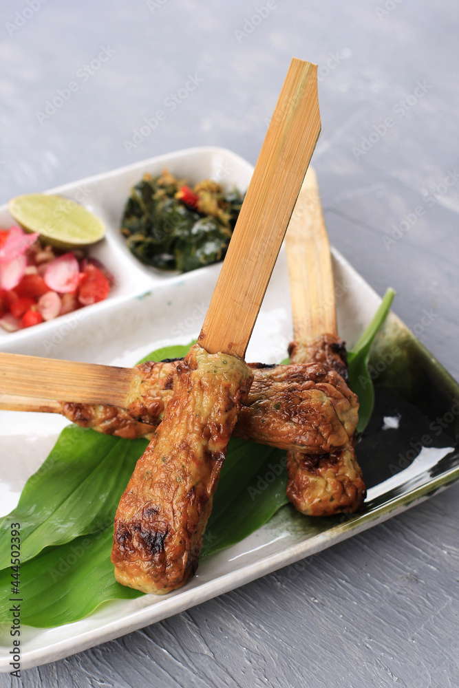 Sate Lilit Bali, Traditional Balinese Minced Seafood or Chicken Satay ...