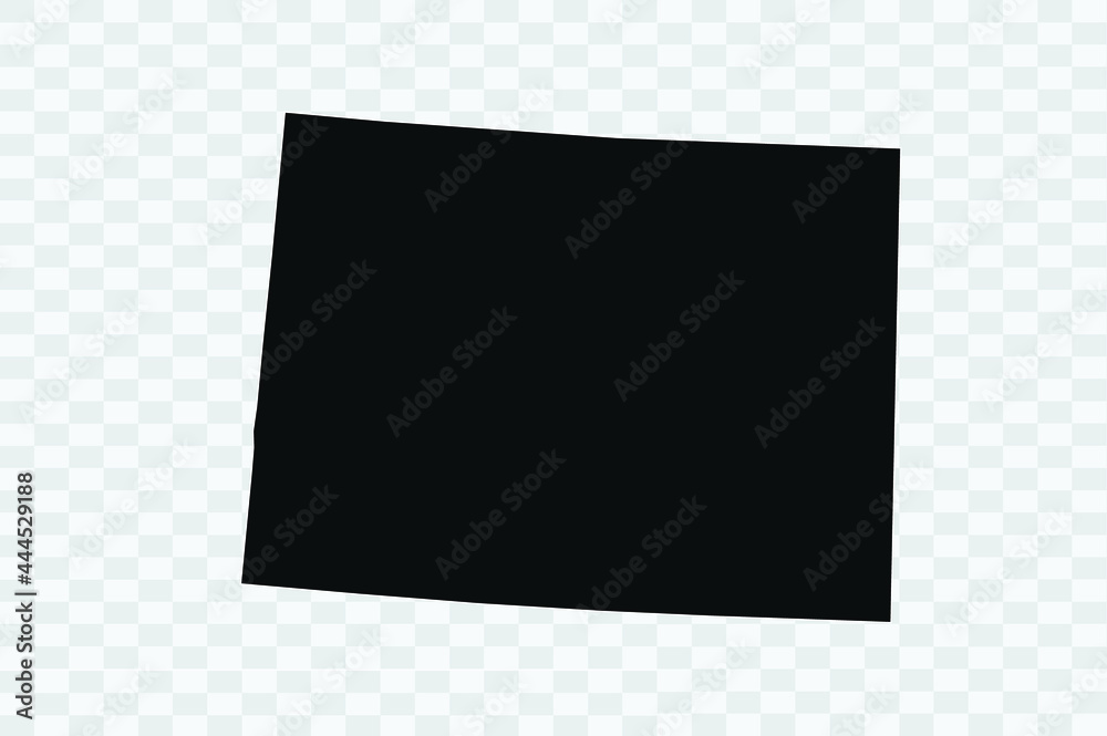COLORADO map Color on Backgound Png Stock Vector | Adobe Stock