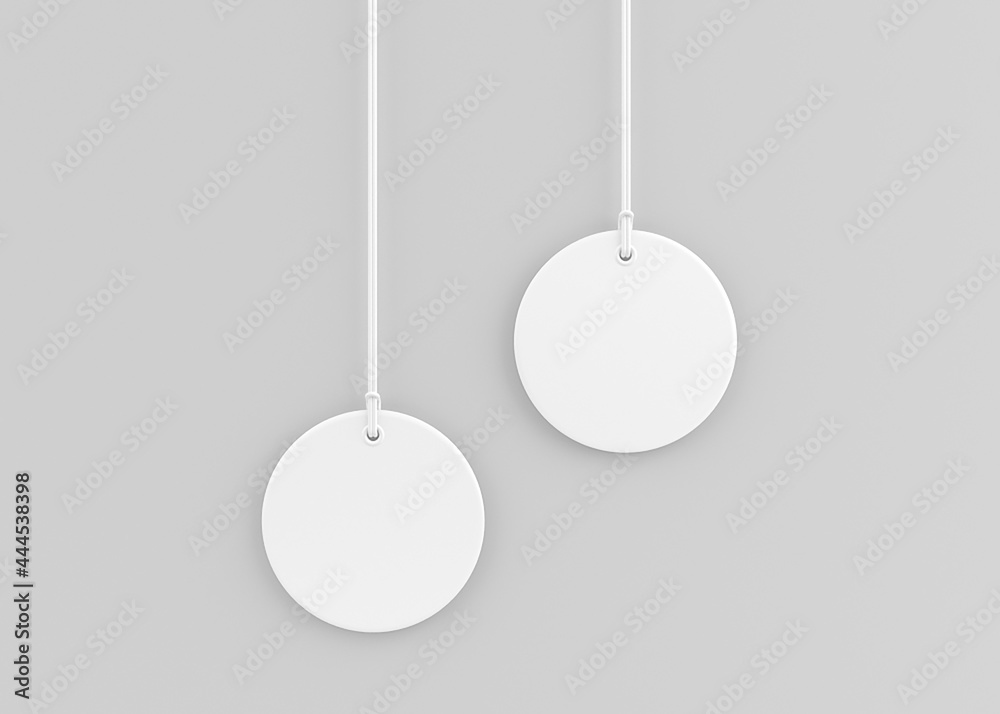 Blank label tag mockup.label tag 3d rendering model. label tag mockup ...
