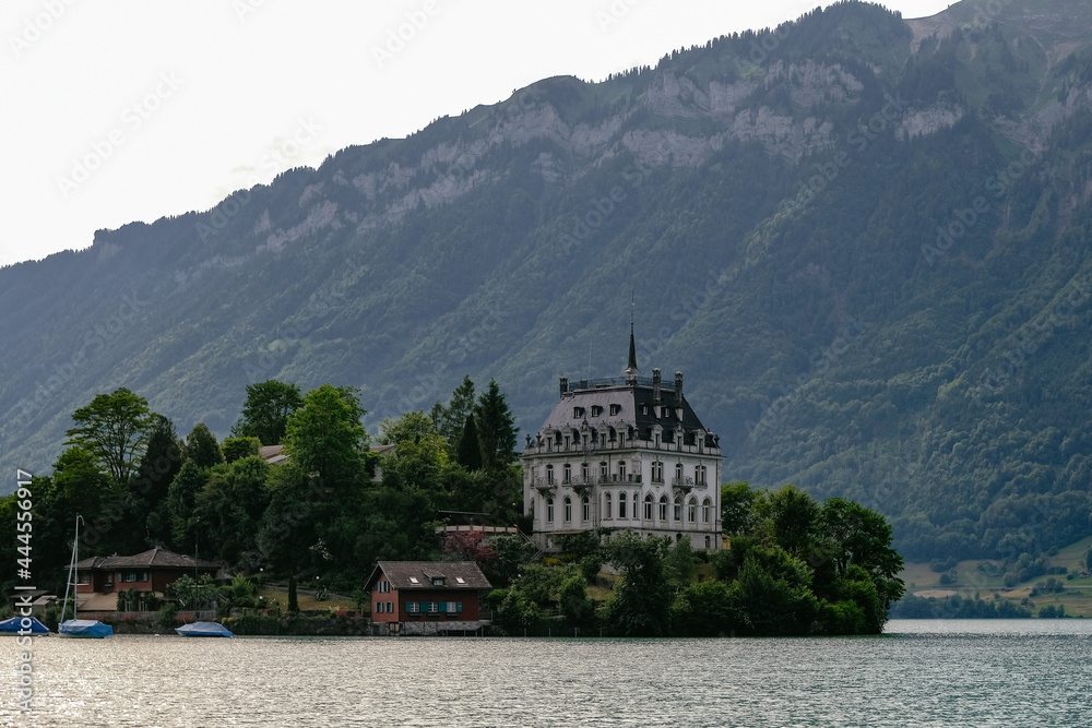 Seeburg - Former Castle on Lake Brienz in swiss village Iseltwald ...