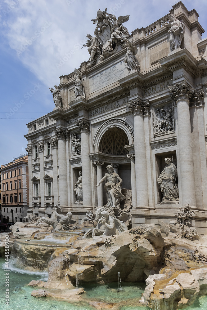 Trevi Fountain (1762) - most famous and arguably the most beautiful ...