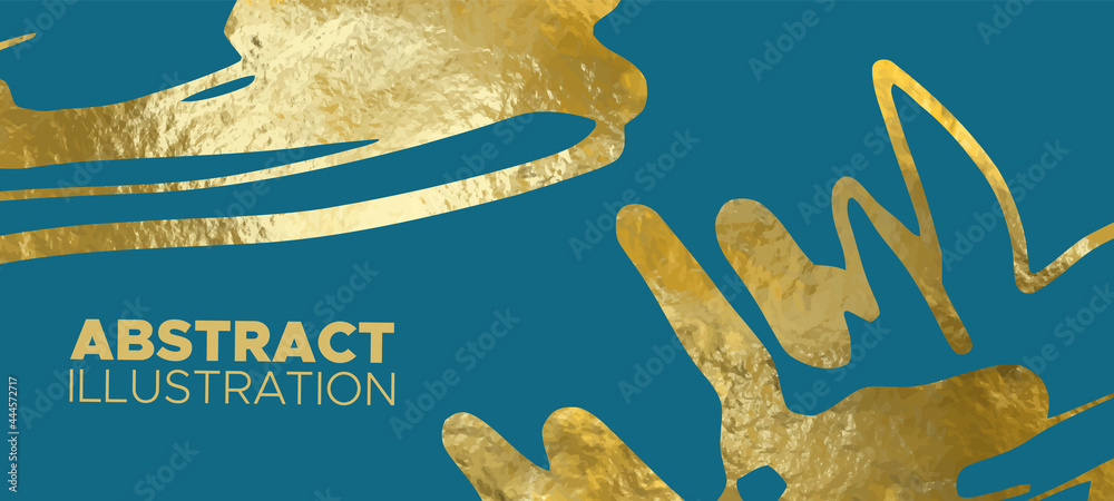 Vector Blue and Gold Design Templates for banner. Stock Vector | Adobe ...