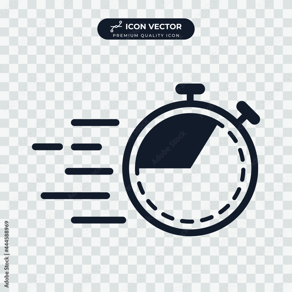 stopwatch icon symbol template for graphic and web design collection ...