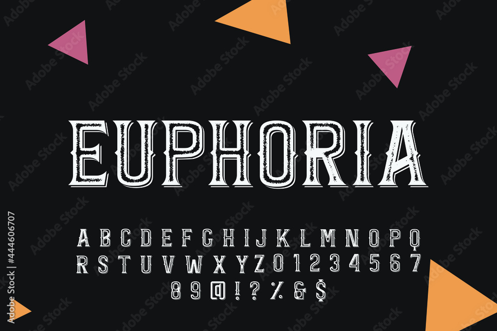 font typeface vector Typography creative font and numbers design ...