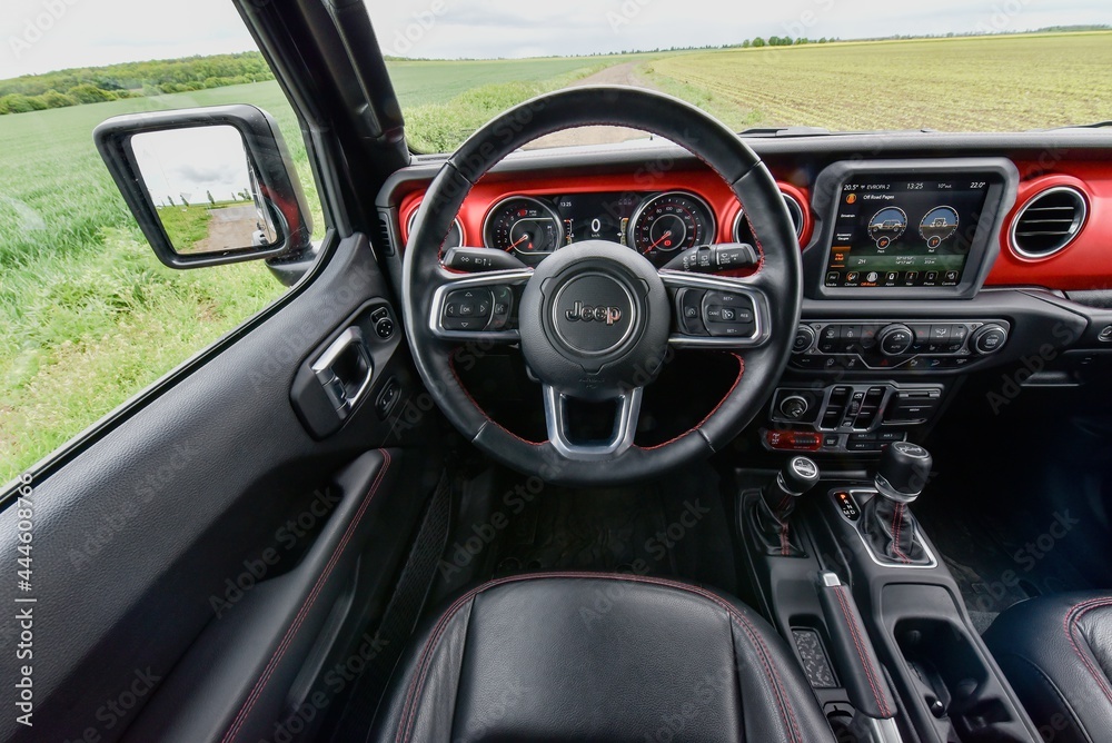 Jeep Wrangler Rubicon. Legendary car for overcoming difficult terrain ...