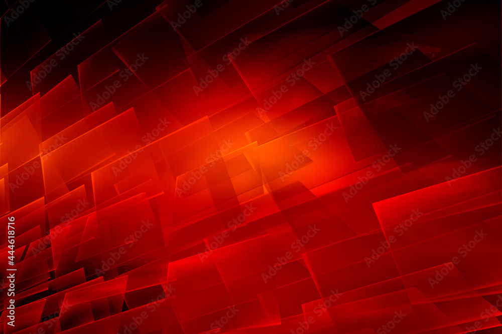 Red graphical abstract background with transparent surfaces Stock ...