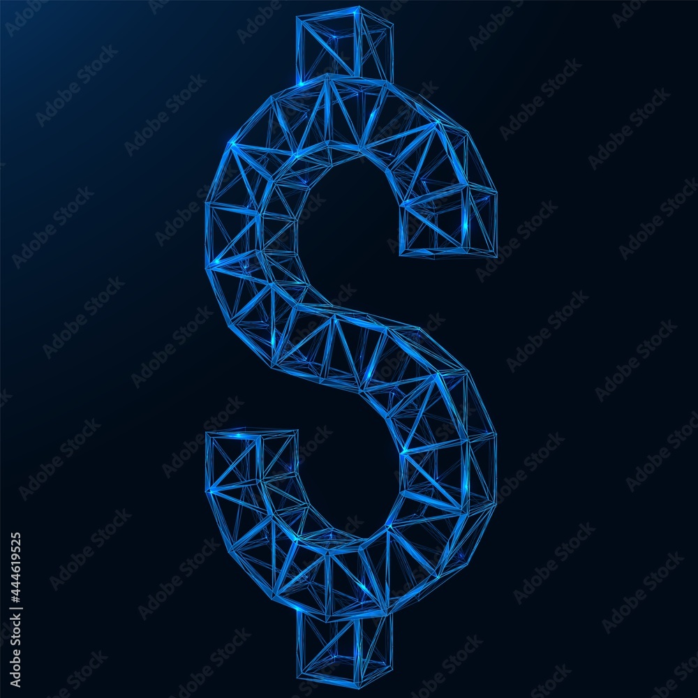 The structural symbol of the Dollar. Construction of connected blocks ...
