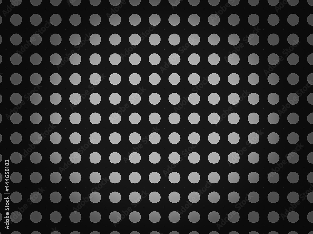 Abstract black background, black circle pattern, illustration image ...