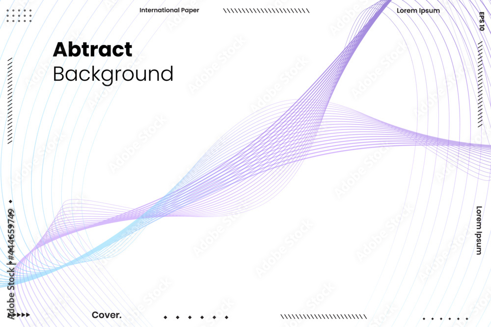 Abstract wave and line pattern for your idea. Perfect for decoration ...