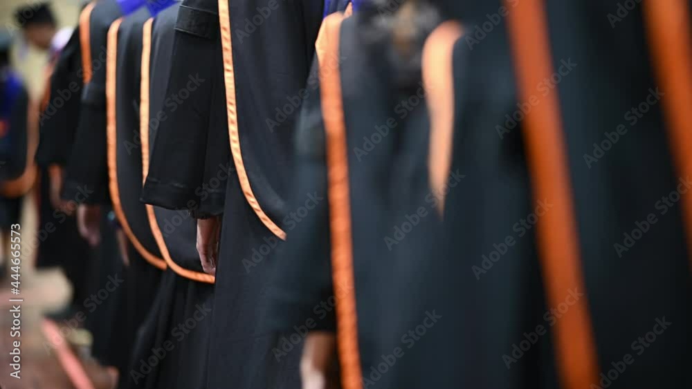 Graduation congratulations,university graduates crowded in the ...