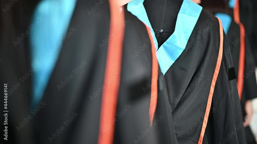 Graduation congratulations,university graduates crowded in the ...