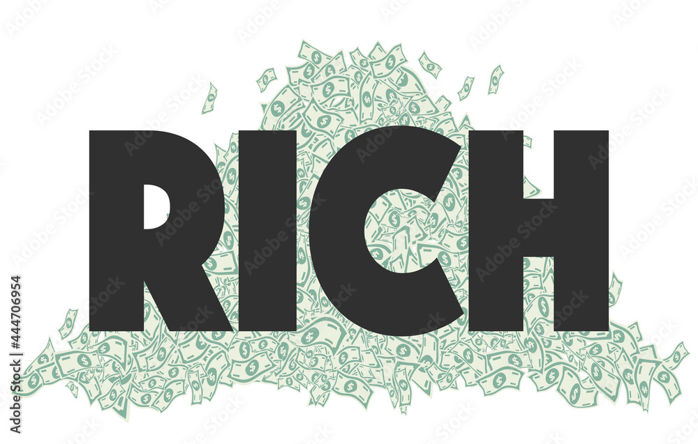 Large noticeable inscription text rich front background of a large pile ...