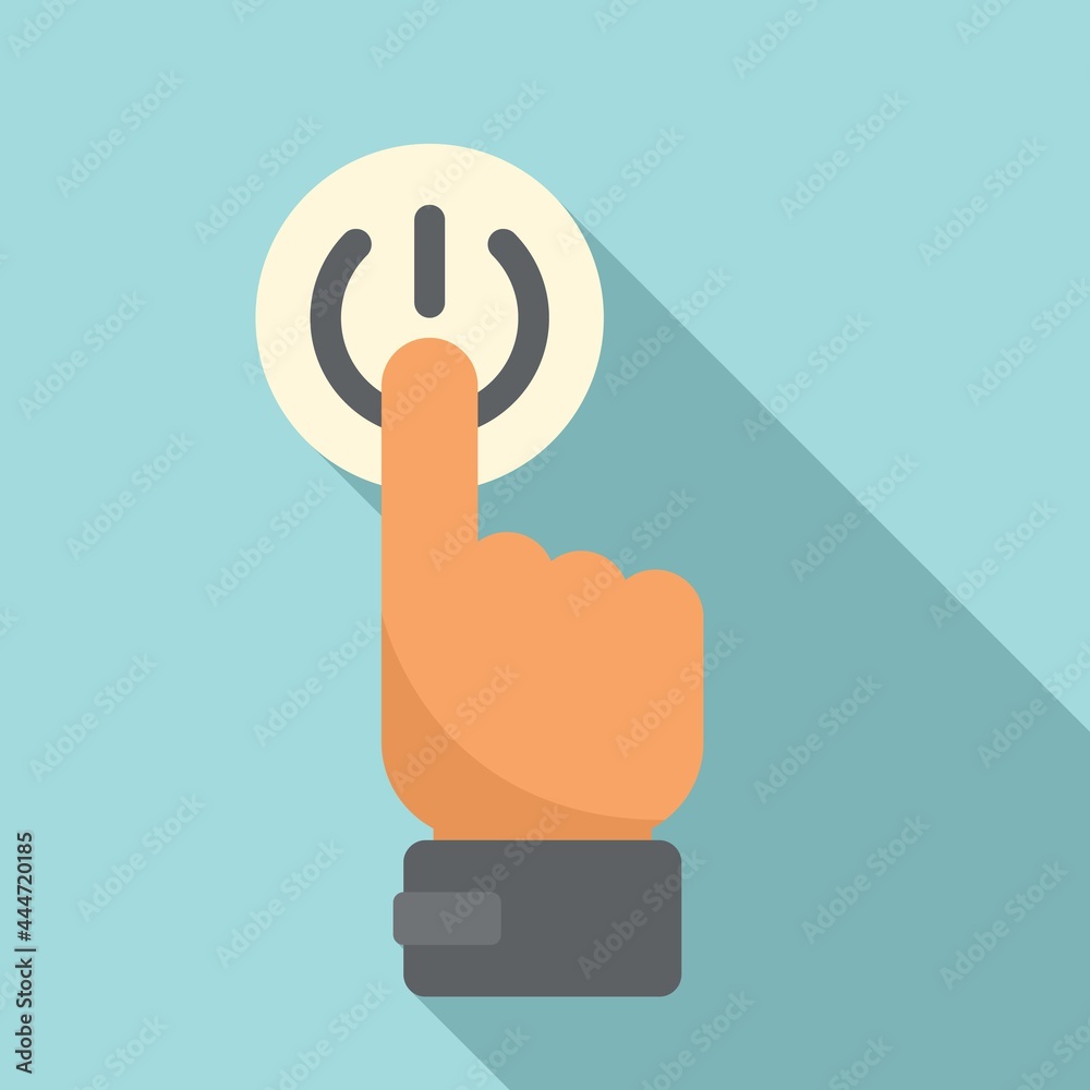 Power Button Icon Flat
