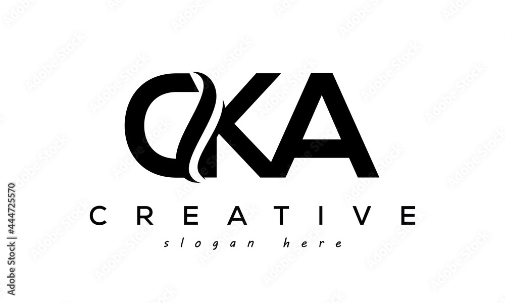 Letter CKA creative logo design vector Stock Vector | Adobe Stock